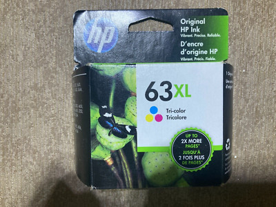 HP 63XL Tri-color High-yield Ink Series Retail Box Expired 2020 | eBay