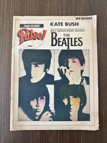 The Beatles Tower Records Pulse Magazine Newspaper April 1984 Kate Bush ...