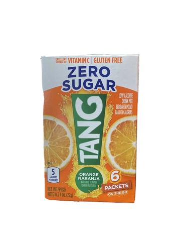 Tang Orange Singles Drink Mix Zero Sugar 6 Boxes (36 Packs) Best by ...