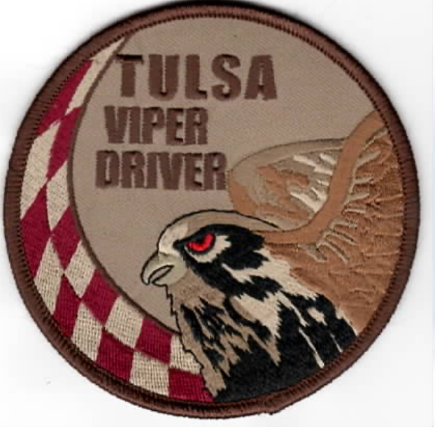 4" AIR FORCE 125FS TULSA VIPER DRIVER SWIRL EMBROIDERED PATCH | eBay