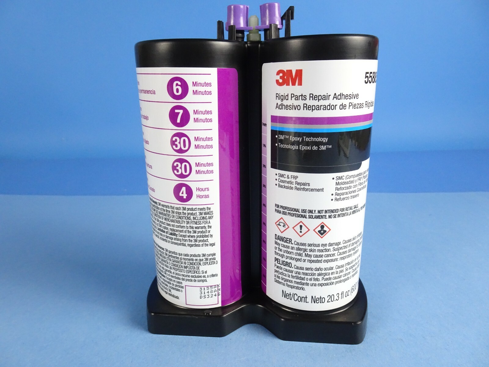 3M 05885 Rigid Parts Repair Blue 200 Ml Cartridge for sale online | eBay