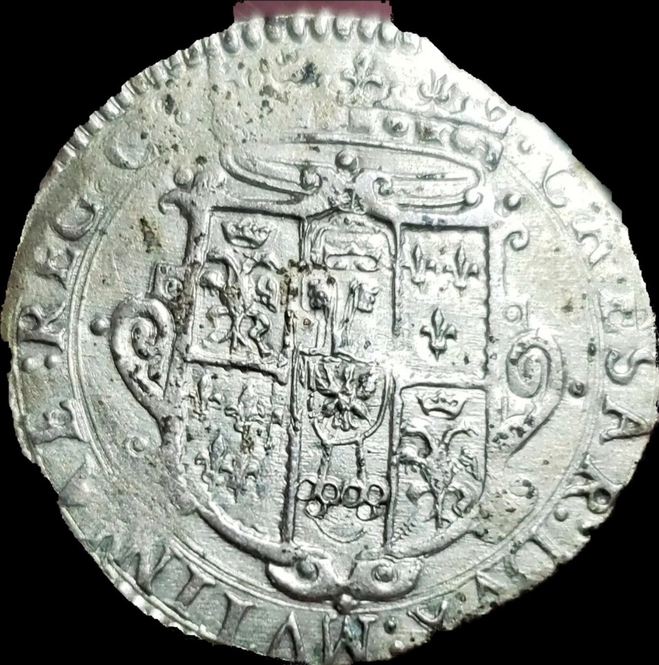 Cesare d´Este and Virginia de Medici AR Da 6 Bolognini. 1598-1615 AD ...