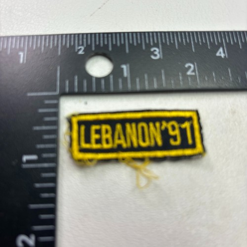 Vintage YEAR 1991 LEBANON '91 Tab Patch 41E1 | eBay