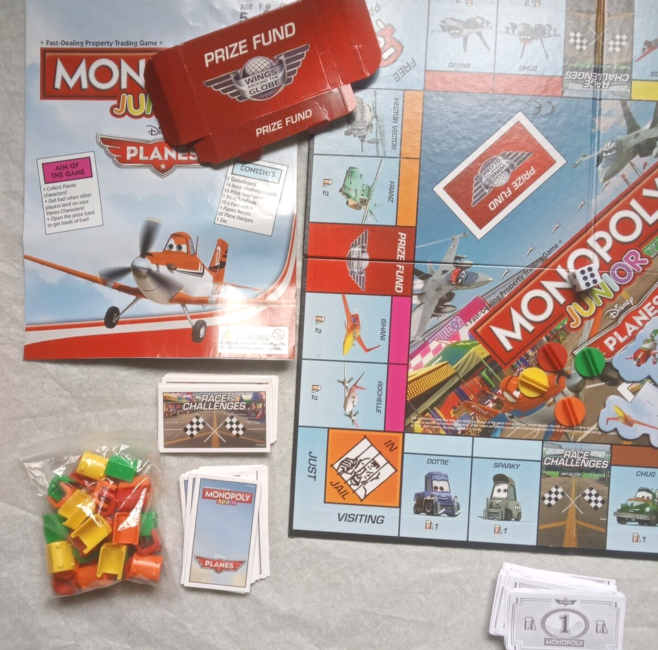 Monopoly Junior Disney Planes Board Game by Hasbro - Complete | eBay UK