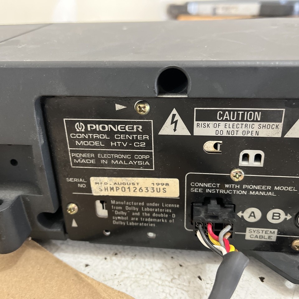 Pioneer Control Center Speaker HTV-C2 Black With System Cable (A ...