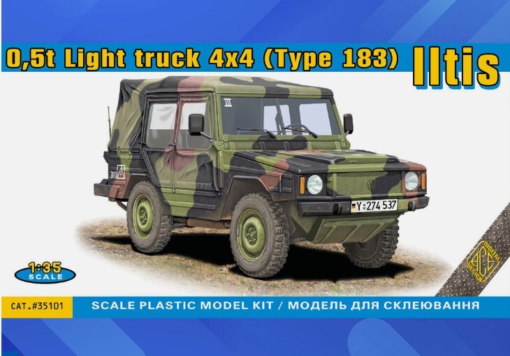 ACE 35101 Model: 0,5t Light truck 4x4 Iltis Volkswagen German military ...