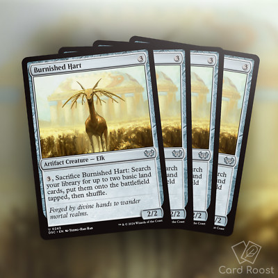 MTG Magic x4 Burnished Hart 0243 Commander: Duskmourn DSC Playset | eBay
