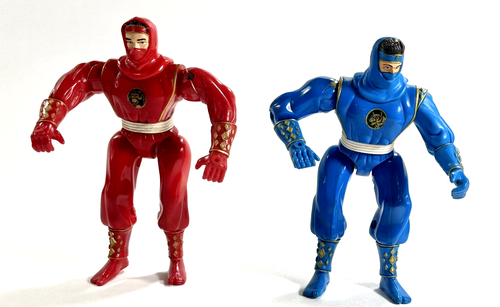 1995 Power Rangers Mighty Morphin Ninja Ranger Blue & Red Ranger | eBay