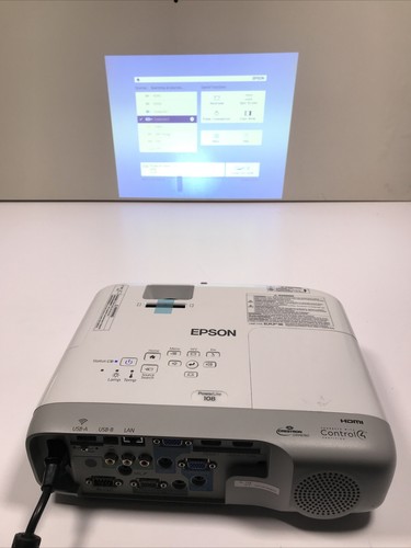 Epson Powerlite 108 3LCD ANSI HDMI Projector 3700 Lumens H860A 3332 ...
