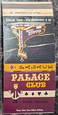 Matchcover Palace Club Reno Nevada | eBay