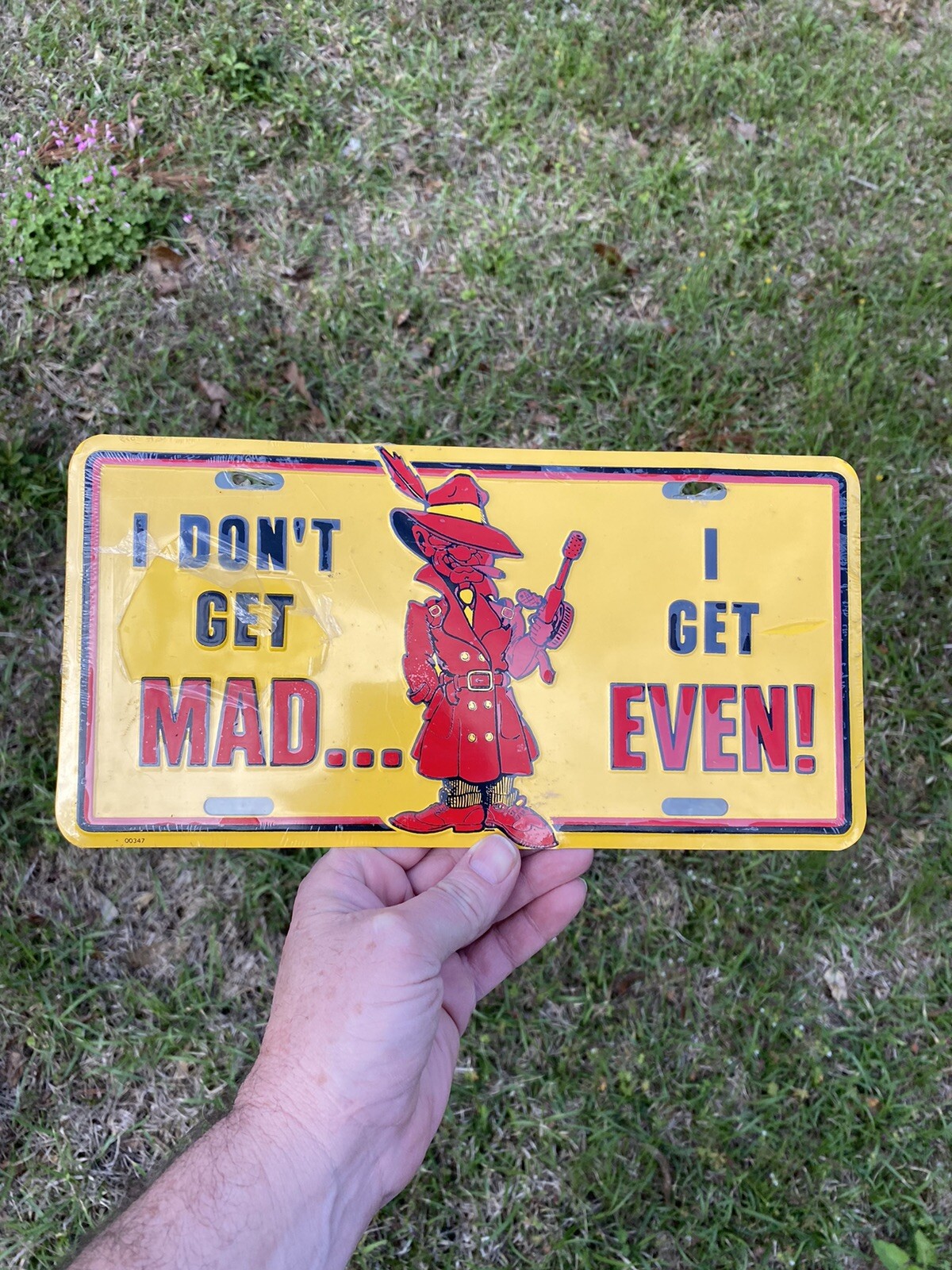 VINTAGE NOS I DON'T GET MAD I GET EVEN GANGSTER TOMMY GUN NOVELTY ...