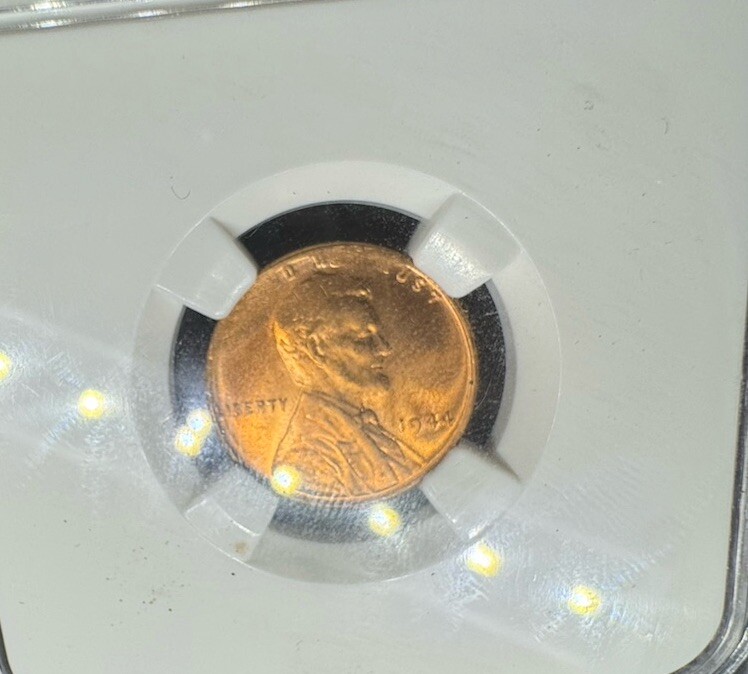 1944 1C STRUCK ON A DEFECTIVE PLANCHET MINT ERROR MS 65 RD😎😎 | eBay