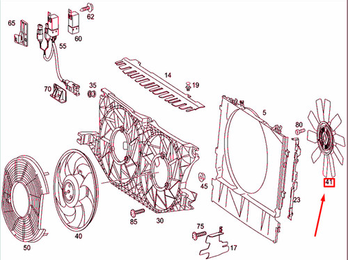 NEW MERCEDES-BENZ VITO W639 RADIATOR FAN A0002007323 ORIGINAL 000-200 ...