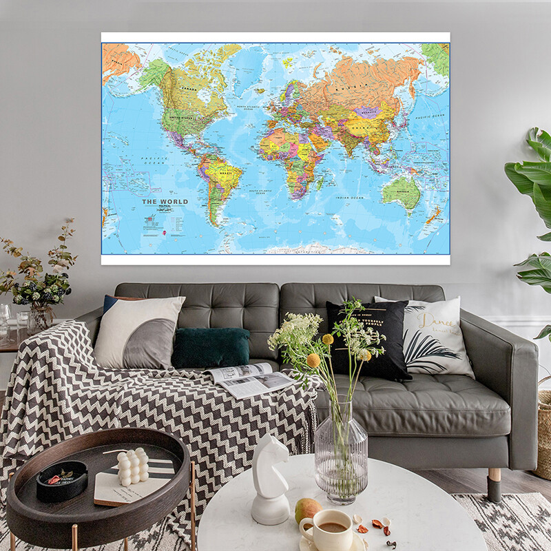 Wall Size World Map Poster