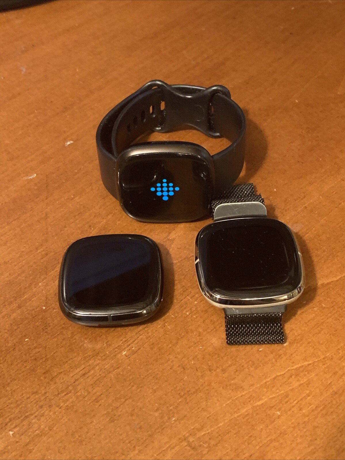 Fitbit Sense FB512 Advanced Fitness Smartwatch For Parts Lot Of 3 | eBay