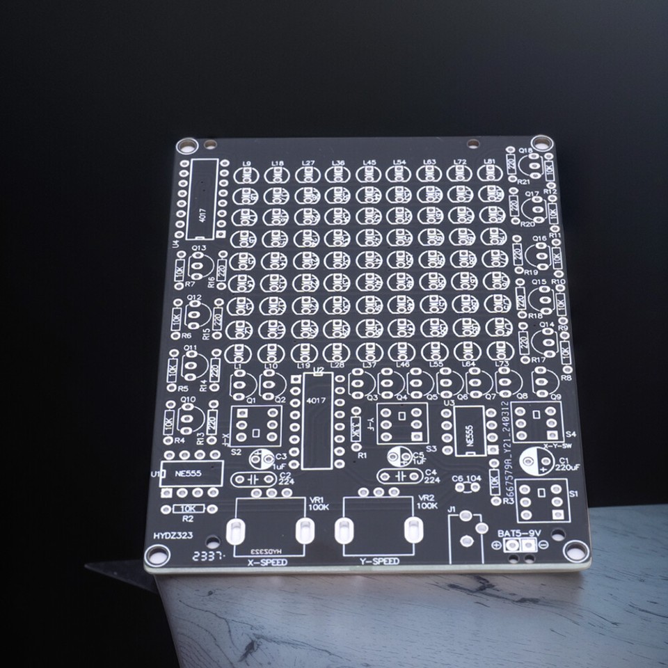 Useful CHA-81 LED Light Soldering Practice Kit DC4.5-9V 9x9 Dot Matrix ...