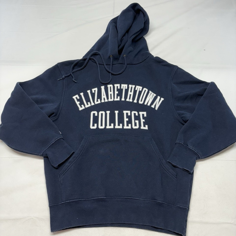 Jansport Navy Blue Elizabethtown College Hoodie Pullover Sweatshirt Men ...
