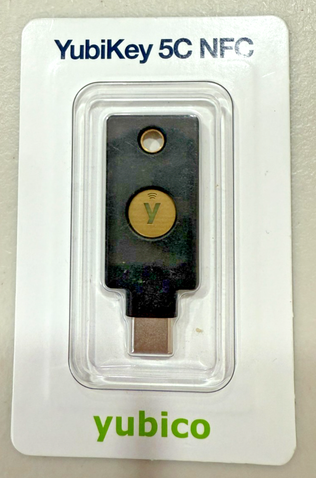 Yubico YubiKey ‎5C NFC Security Key USB-C Two-Factor authentication 2FA ...
