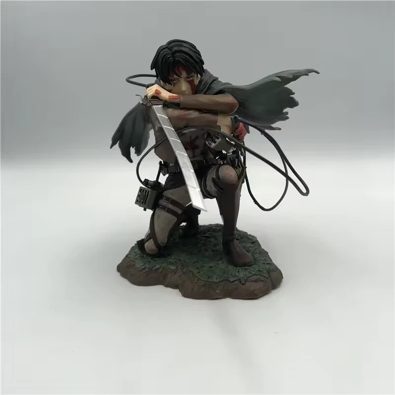 Anime Attack On Titan Captain Levi Ackerman Battle action Figure Statue ...