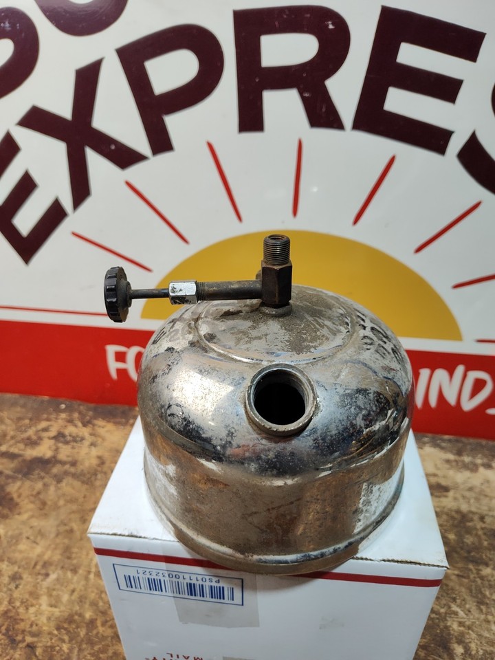 Vintage Coleman Quik Lite Chrome Lantern Tank Only Dated 1/27 Canada No ...