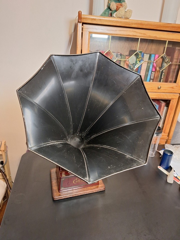 Edison Cylinder Phonograph Horn Black Good Condition Original Condition | eBay