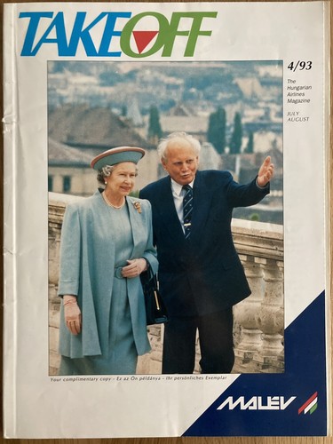 MALEV HUNGARIAN AIRLINES INFLIGHT MAGAZINE 4/1993 ROUTE MAP TU154 TU134 ...