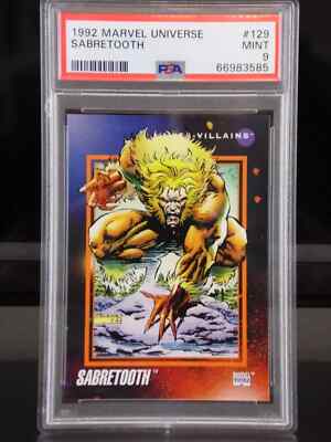 1992 IMPEL MARVEL UNIVERSE SABRETOOTH #129 SERIES 3 TRADING CARD | PSA ...