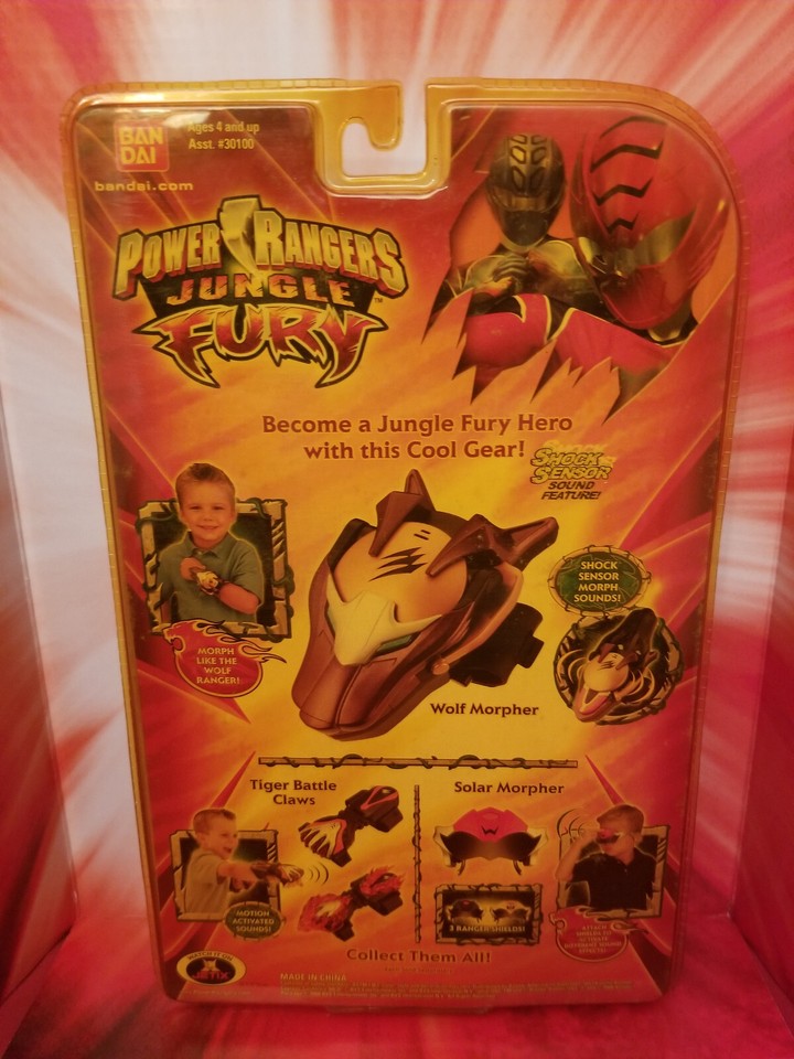 Power Rangers Jungle Fury - Wolf Morpher - Bandai 2008 - Yellowed ...