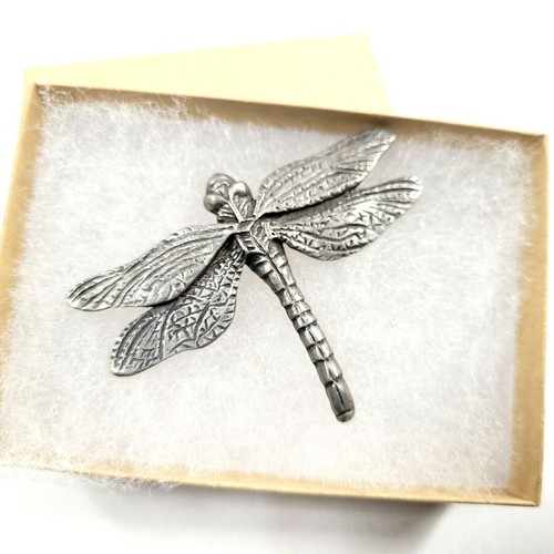 Libelula SEAGULL Pewter DRAGONFLY Brooch Pin Made in Canada | eBay