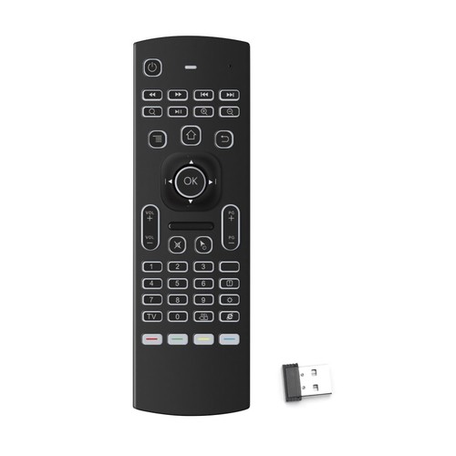 Remote Control MX3 Backlight Air Mouse 2.4G RF Keyboard For KODI TV BOX ...