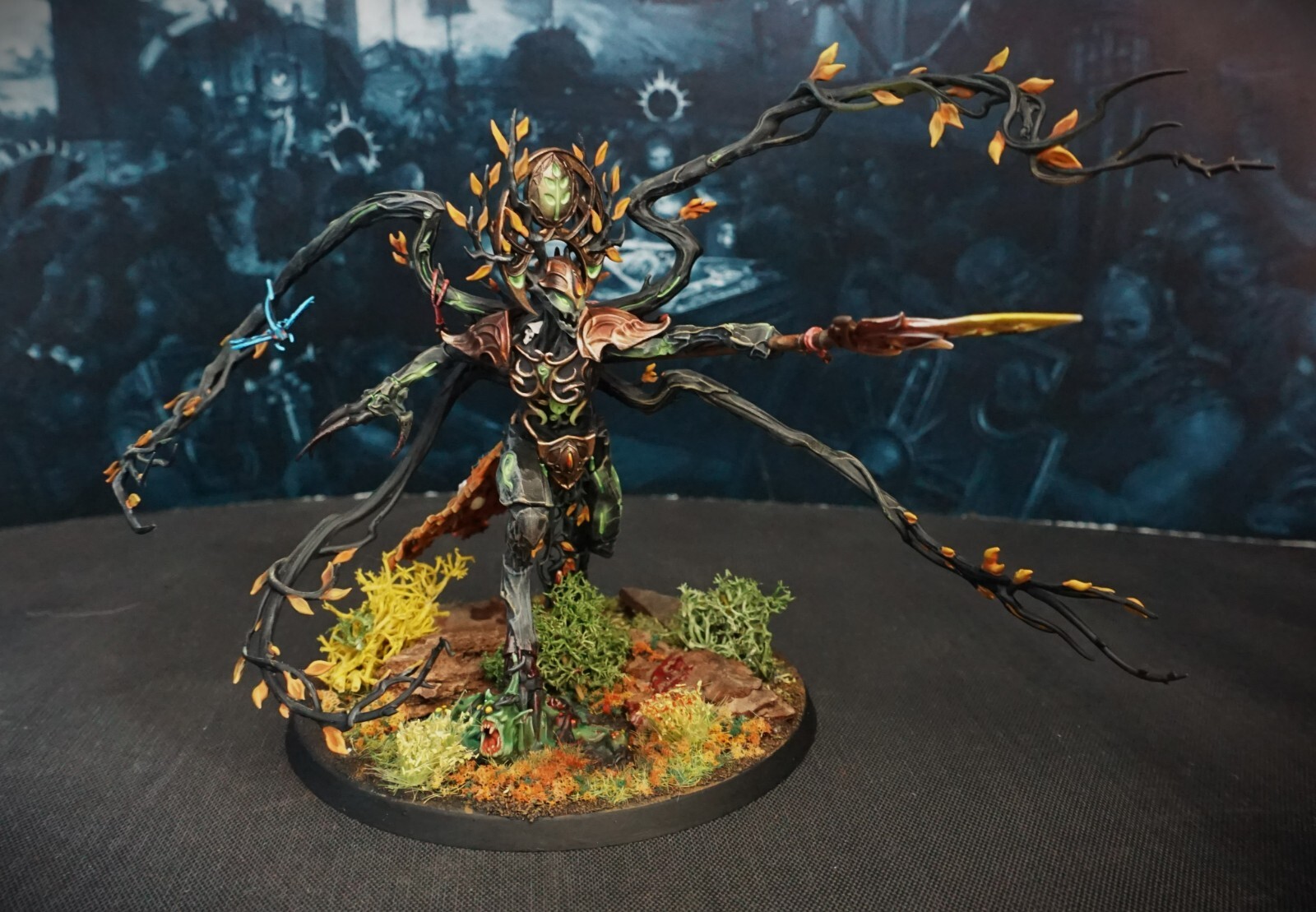The Lady of Vines painted Sylvaneth Warcry Warhammer Underworlds Dryads ...