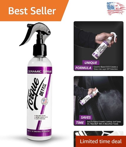 Long-Lasting Ceramic Clear Coat Sealant Spray - 8 oz Nano SiO2 Formula ...