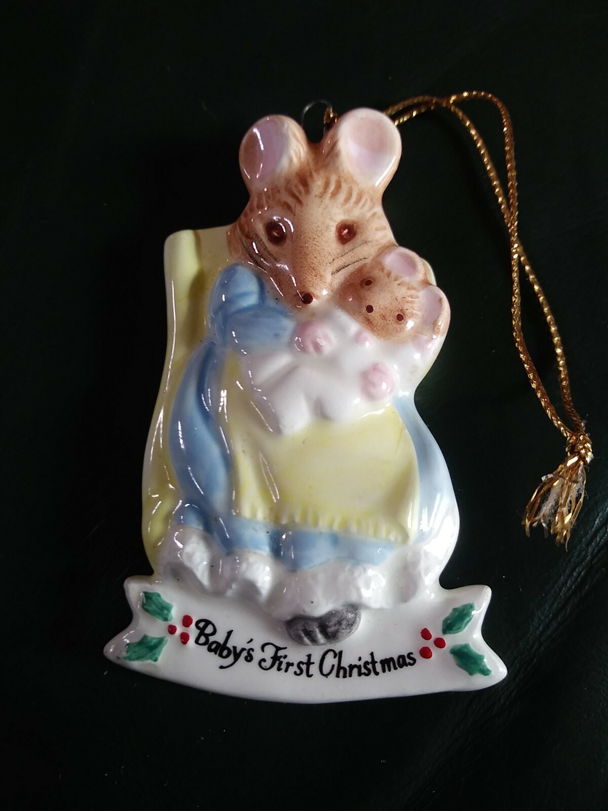 Vtg Hunka Munka & Baby Beatrix Potter Porcelain Christmas Ornament ...