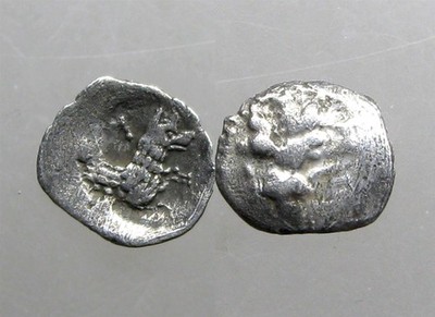 LARANDA LYCAONIA SILVER OBOL_____Forepart of Wolf______BASE OF ISAURIAN ...