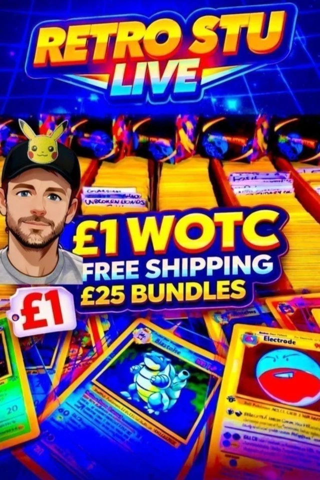 WOTC £1 Starts | £25 Free Shipping,Sealed Promos | Vintage Choose Your ...