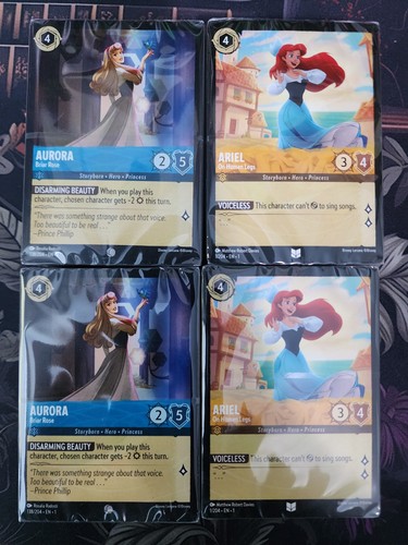 Disney Lorcana TCG - First Chapter x4 Starter Decks - Ariel & Aurora | eBay