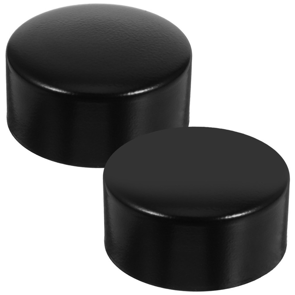 2 Pcs Handrail Head Accessories Curtain Rod End Cap Guardrail Tube Caps ...