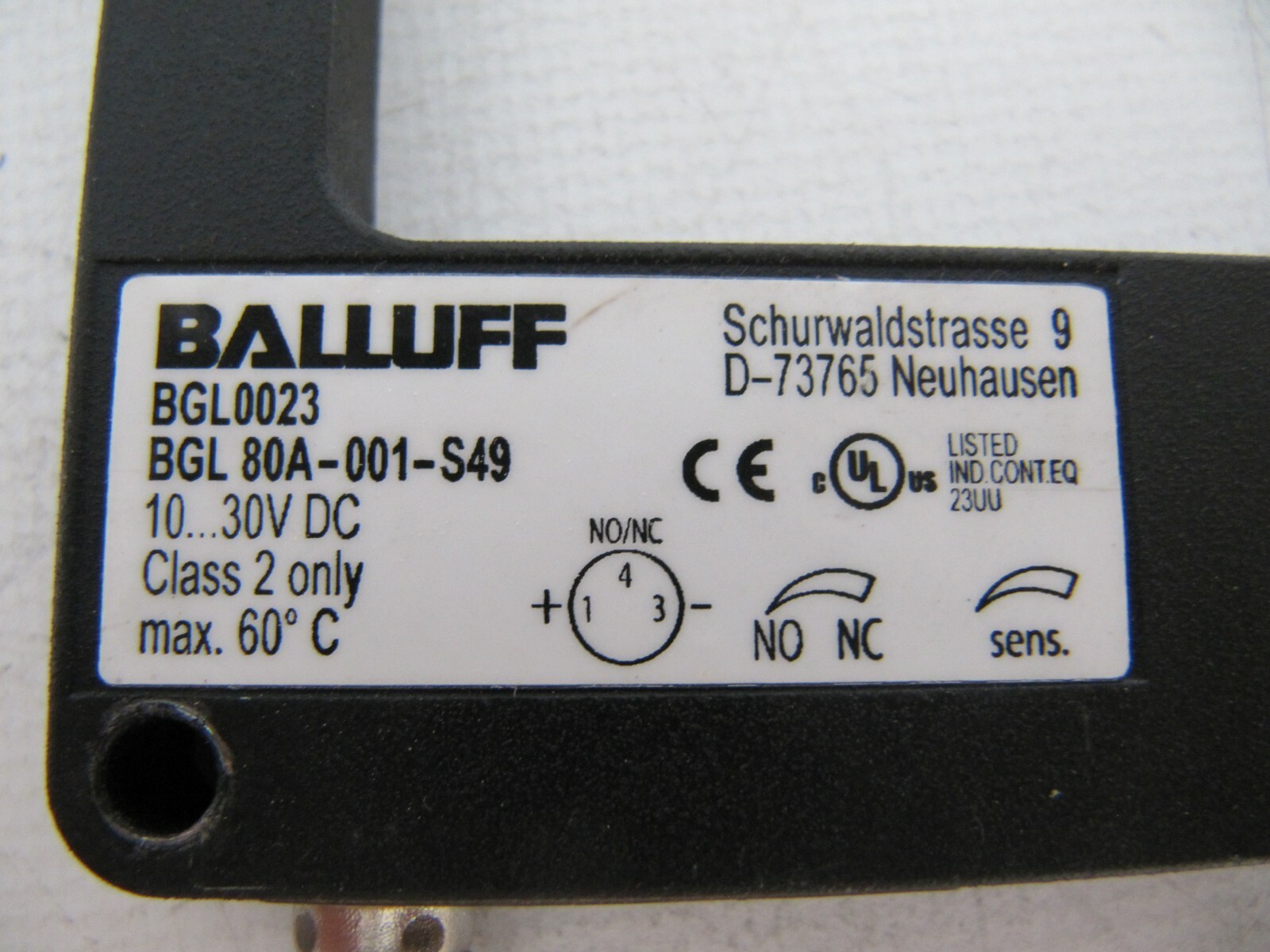 Balluff Fork-Beam Sensor BGL 80A-001-S49 BGL0023 | eBay