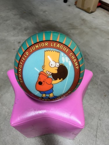 Bart Simpson Bowling Ball Springfield - 8 Lbs Brunswick - Rare ...