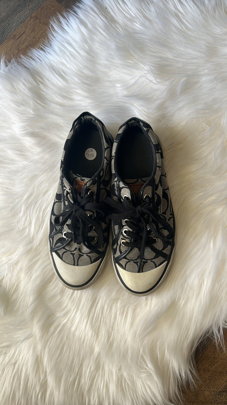 Rare Coach Black Gray Barrett Signature Leather Athle… - Gem