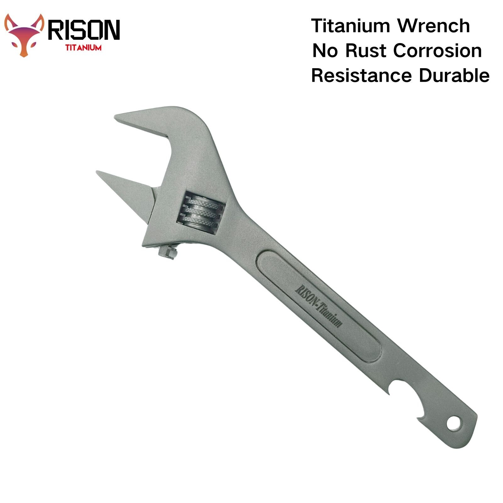 Titanium Wrench Rison Titanium Adjustable Wrench Multi-Tool GR5 Ti EDC ...