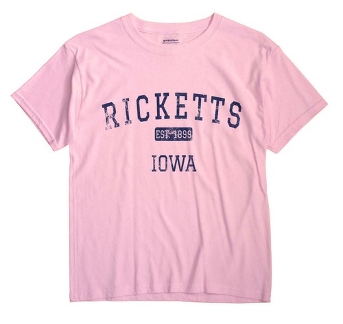 Ricketts Iowa IA T-Shirt EST | eBay