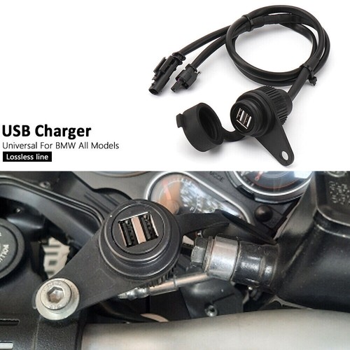 For BMW All Models R1200GS F750GS C400R R1200RT Power Adapter Dual USB ...