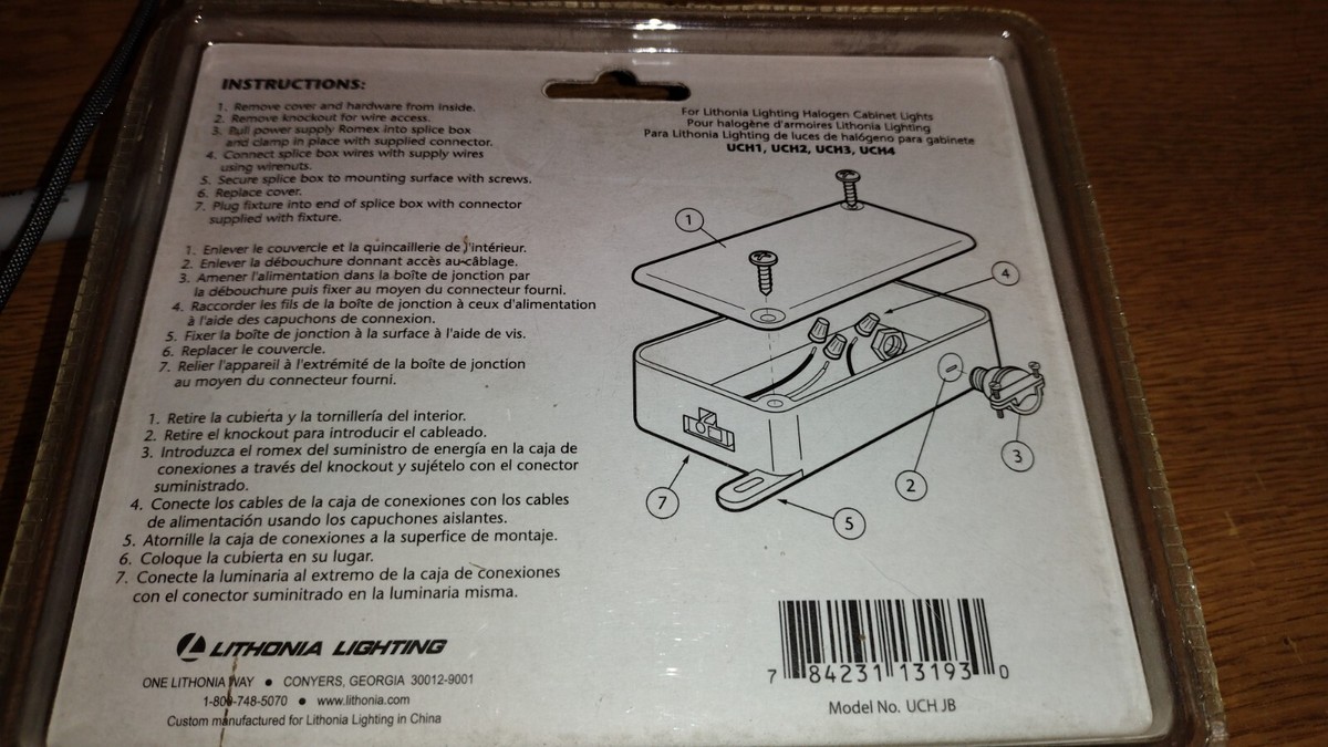 Lithonia Lighting Wiring Diagram ONE NEW LITHONIA LIGHTING SPLICE BOX,