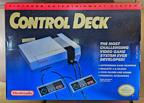 NES Control Deck Nintendo Entertainment System Console CIB Complete W ...