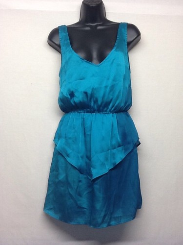 Sace Women's Sleeveless V Neck Teal Dress Size Small SM4 | eBay
