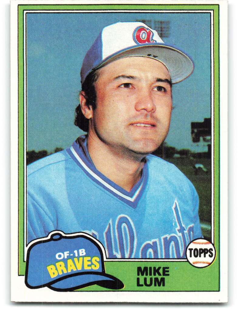 1981 Topps #457 Mike Lum NM Near Mint Braves | eBay