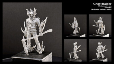 Ghost Rider Resin Sculpture Statue Model Kit Marvel Unpainted ...