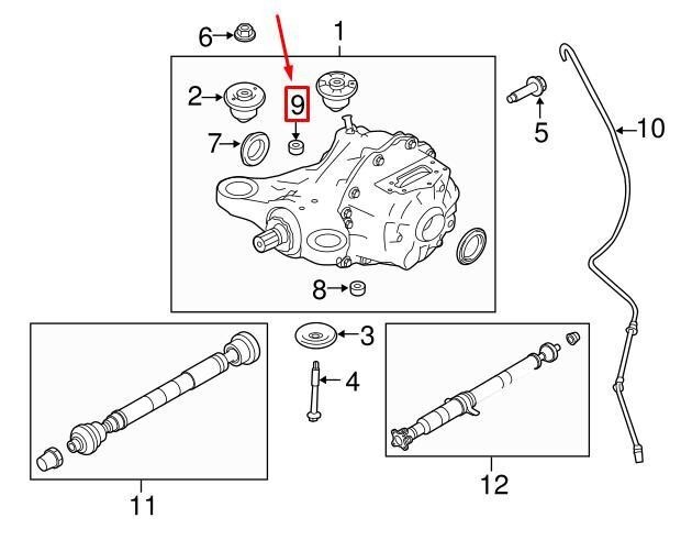 LAND ROVER DISCOVERY 4 L319 Differential Drain Plug TYB500060 NEW ...