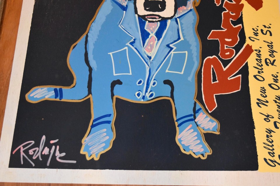 George Rodrigue Blue Dog Original Gallery Edition I Mixed Media on ...